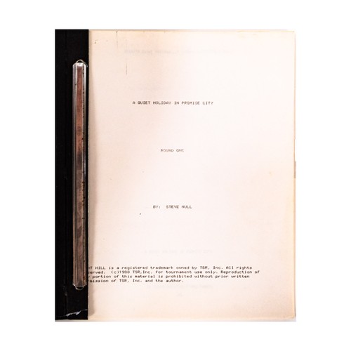 TSR RPGA Boot Hill - A Quiet Holiday in Promise City VG+ | eBay