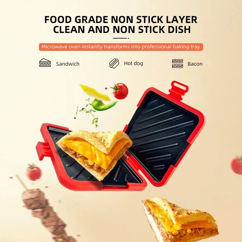 Toasted Sandwich Maker Machine Microwavable Waffle Maker Microwave Oven ...
