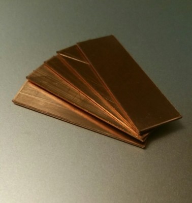 Copper Shim Stock 1/2 x 1-1/2.027 Thick 0.5" x 1.5" , 027 0.027 5 piece ...