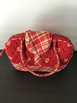 Vtg. Ten Bears Red Quilted Hand Bag/Purse | eBay