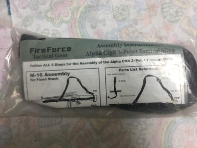 CQB CLOSE QUARTERS BATTLE KIT NEW ALPHA 3 POINT SLING TACTICAL MILITARY ...