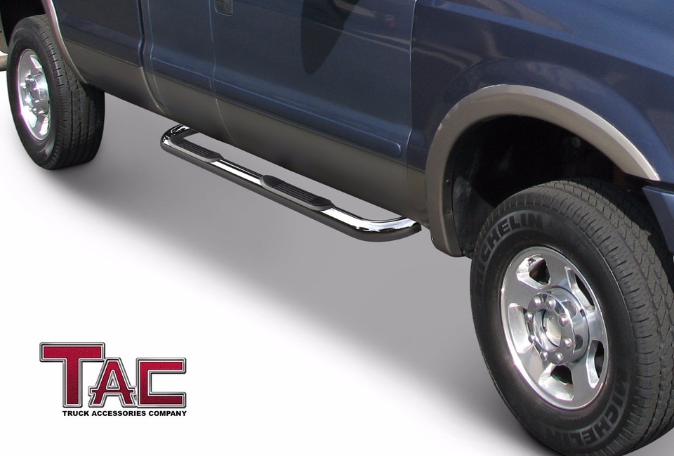 3" S/S Side Step Rails for 99-16 Ford F250/350/450/550 Super Duty Super ...