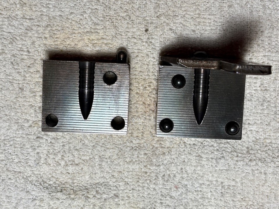 Paul Jones lathe bored 32-40 bullet mold with handles. 321 dia. Spitzer ...