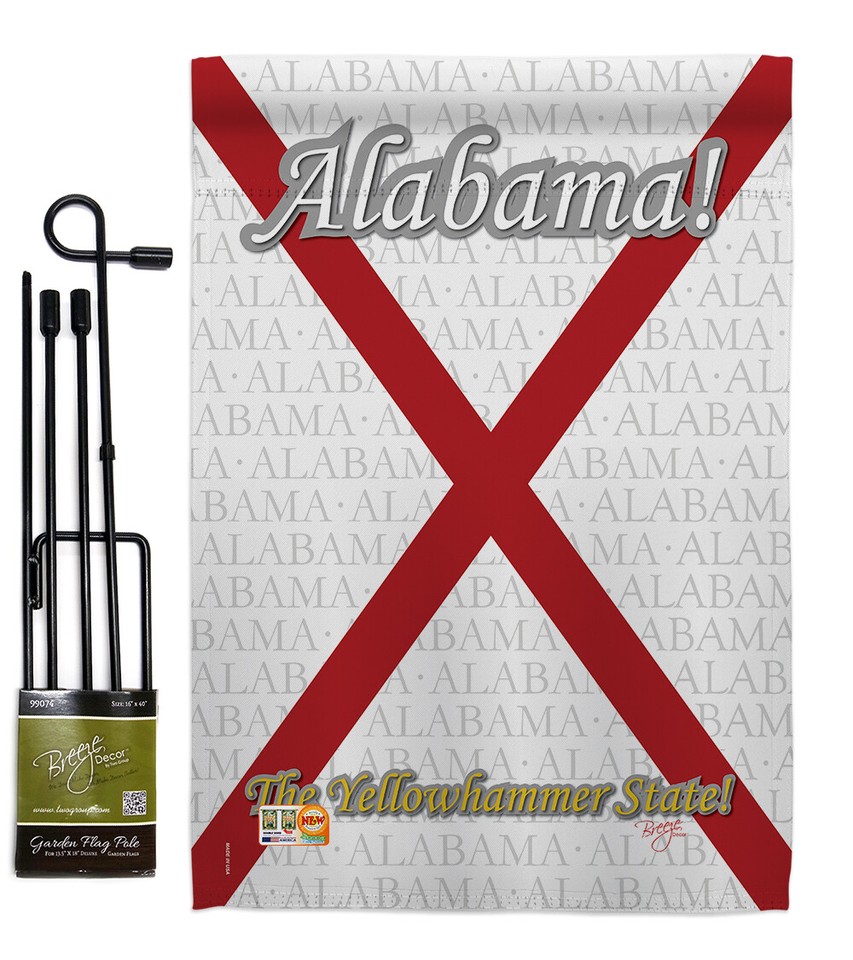 Alabama Garden Flag Regional States Small Decorative Gift Yard House ...