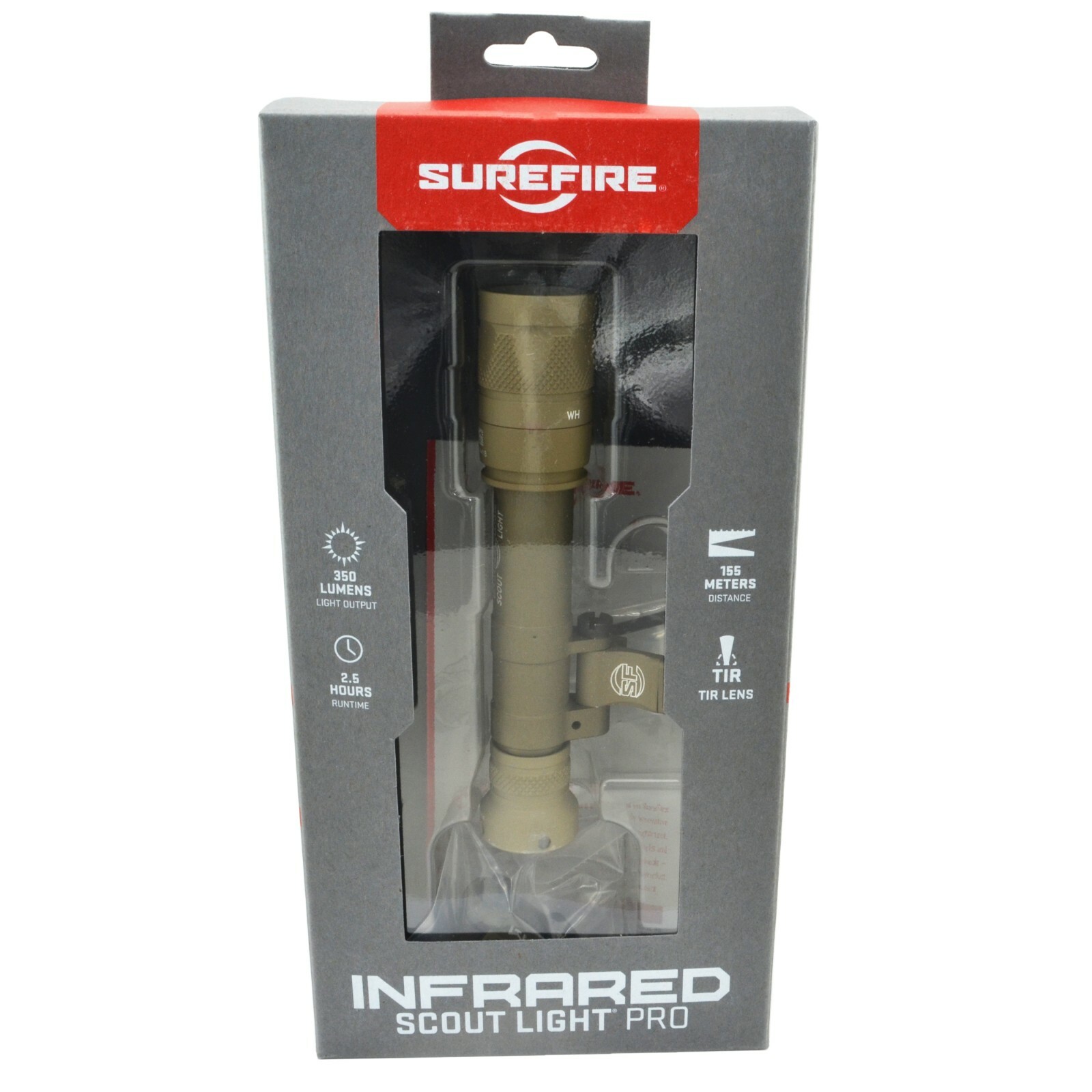 DELETE SureFire Infrared Scoutlight Pro Light - Tan with 4 Extra CR123 ...