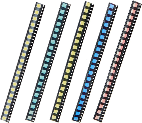 100Pcs 5 Types Colors 5050 Red Yellow Blue Green White SMD LED Diode ...