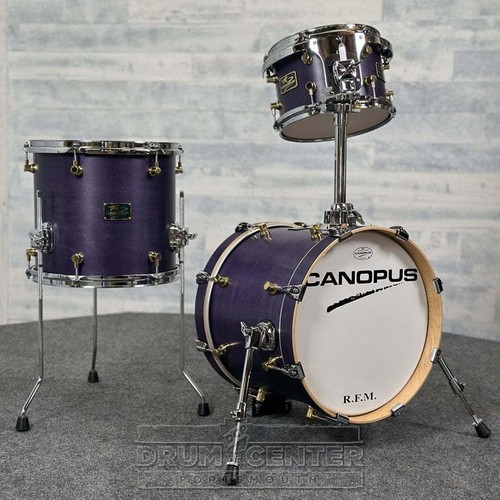 Canopus RFM 3pc Club Drum Set Purple Oil w/Brass Lugs | eBay