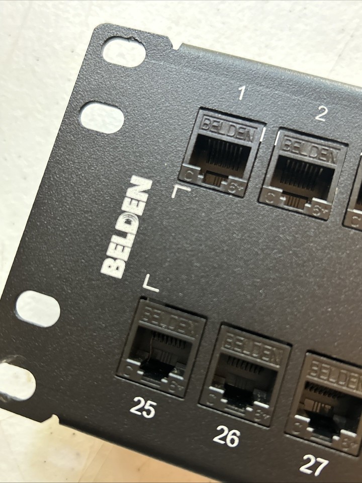 Belden AX103255 CAT6+ loaded Key Connect Patch Panel 48 Port 1 Blank ...