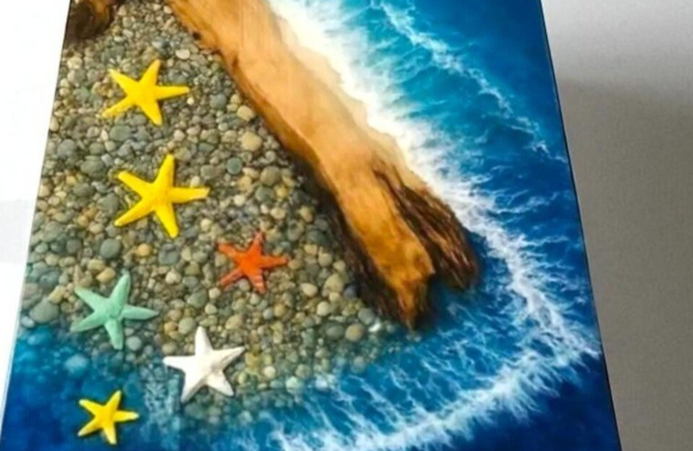 Resin Rock Epoxy Table /Ocean Wave Dining Table / Buy Coffee Table Top ...