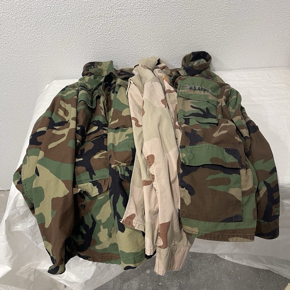 OFFICIAL U.S. ARMY ISSUE - Jacket & 2 Shirts. Tagged With Name And ...