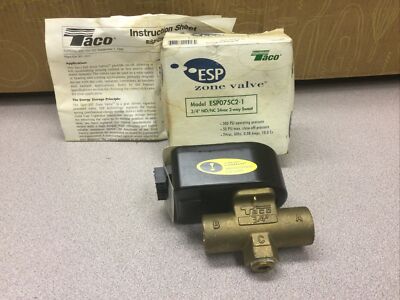 Taco ESP Zone Valve Md ESP07C2-1 3/4 Sweat 24 Vac New | eBay