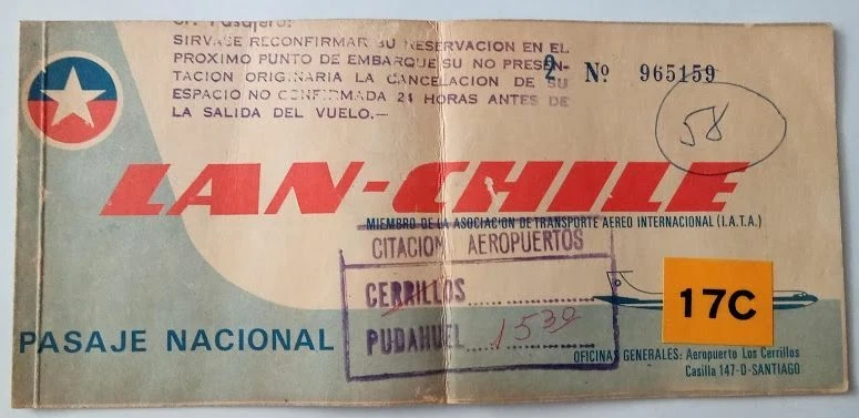 Chile Lan Boarding Pass