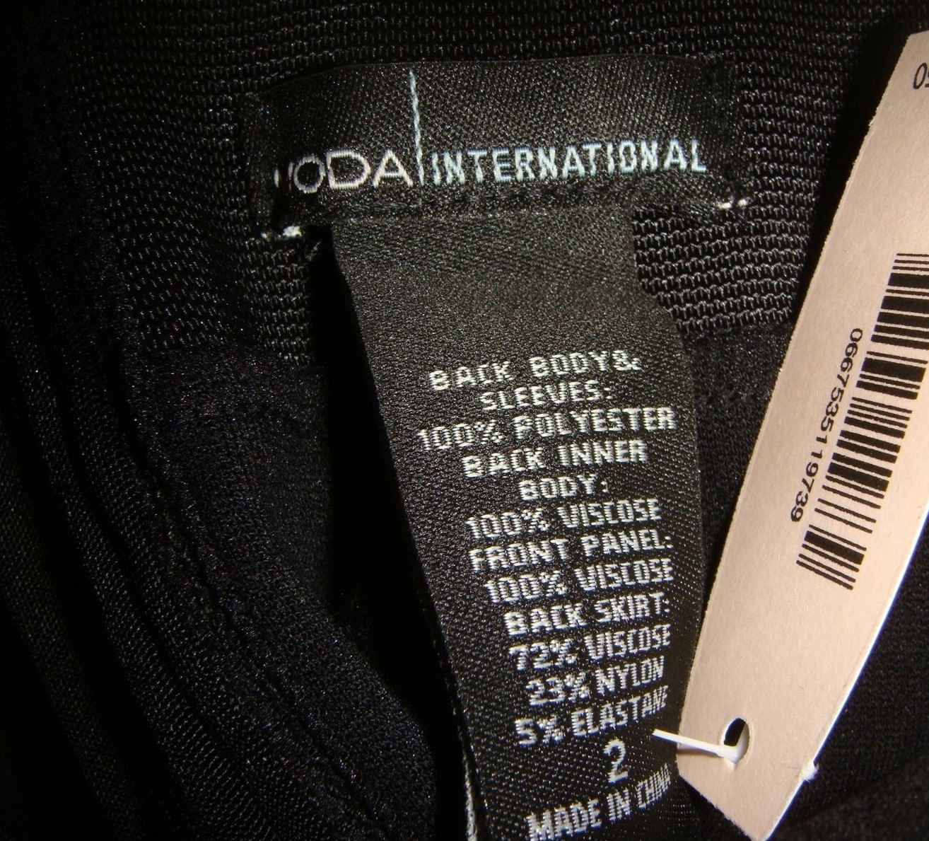 Victoria's Secret MODA INTERNATIONAL DRESS 2 bandage style BLACK low ...