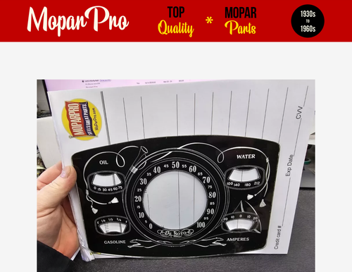 1933 DeSoto Dash Cluster Gauge Glass New Replacement Hot Rod Art DECO ...