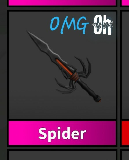 Roblox Murder Mystery 2 SPIDER MM2 godly knives and guns | eBay