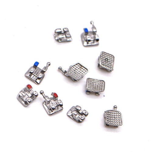 10 Packs Dental Metal Brackets Mini Roth 022 Slot 3 4 5 Hooks ...