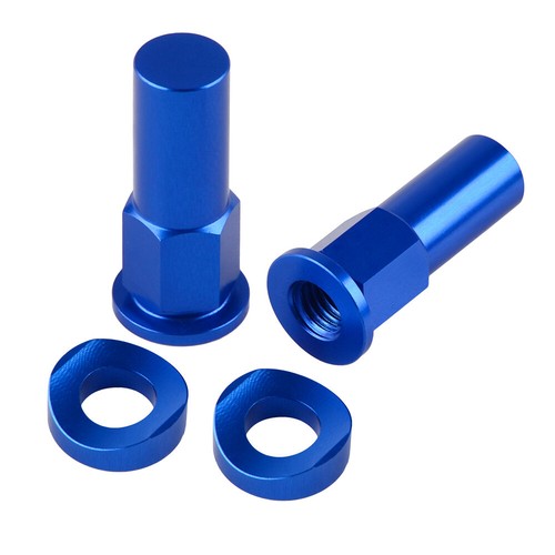 Blue Rim Lock Nuts Spacer Kit Fit Yamaha YZ125 YZ250 YZ250F YZ450F ...