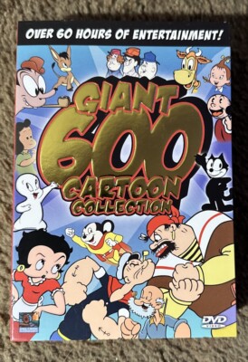 Giant 600 Cartoon Collection DVD 12 Disc Set Classic Favorites HUGE ...