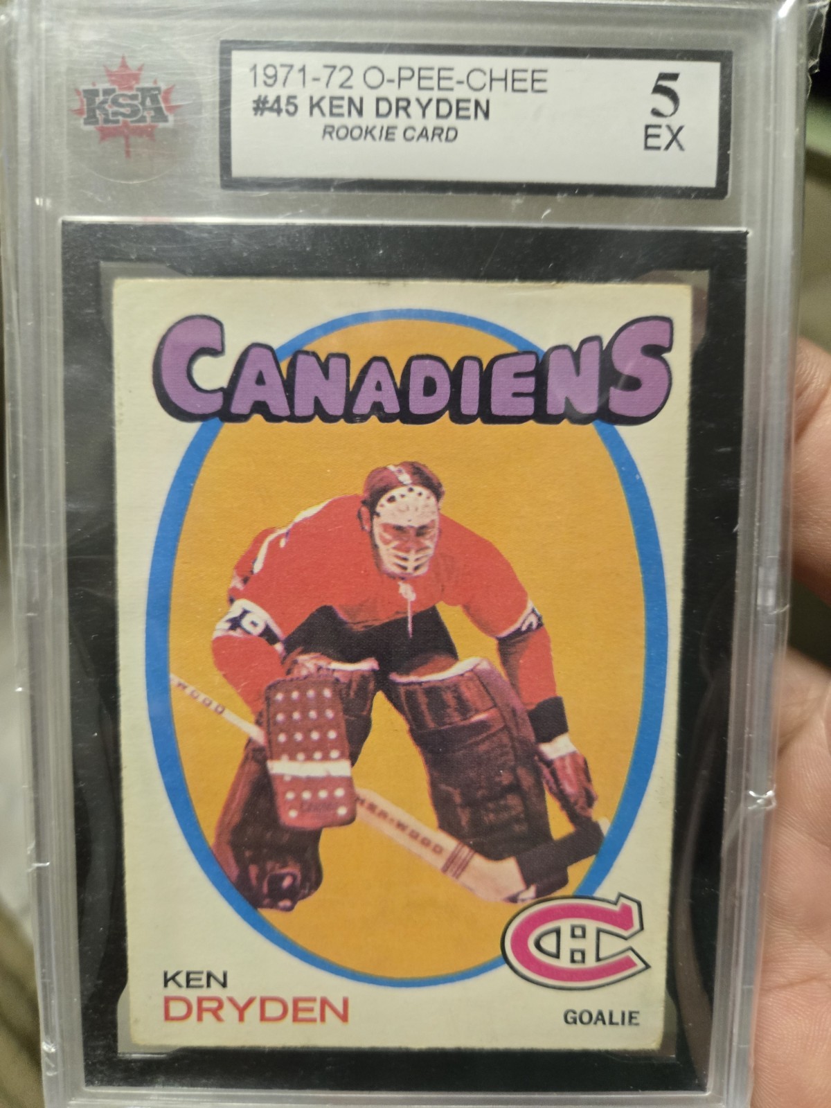 1971-72 OPC #45 KEN DRYDEN ROOKIE CARD KSA 5 EX | eBay