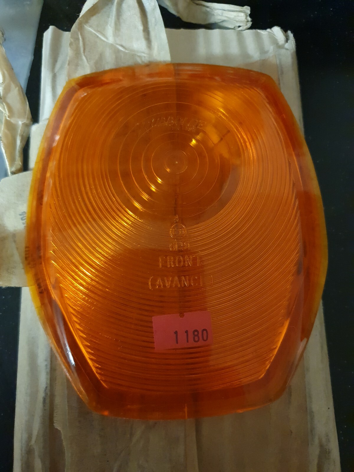 Rubbolite model 49 amber indicator marker light lens 1180 | eBay