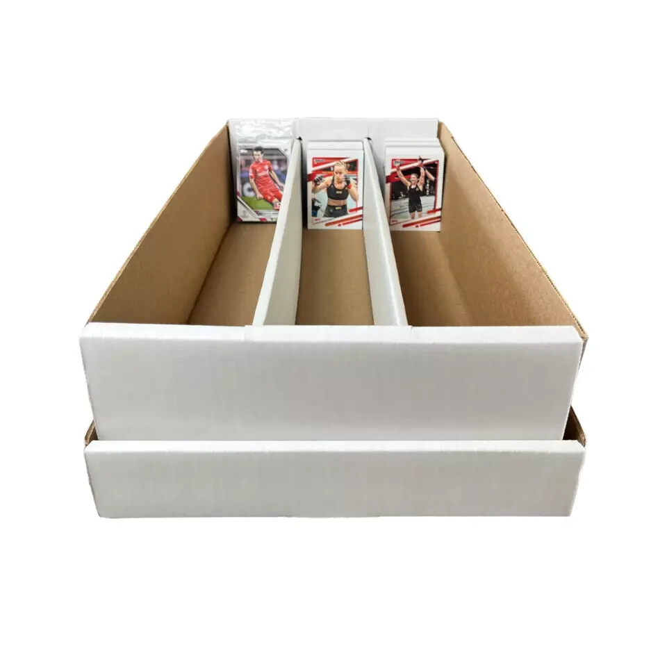 3 Premium 3000 Count Card Boxes 3-Row Trading Card Storage Box ...