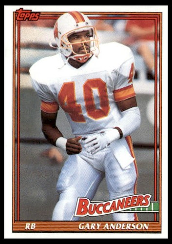 1991 Topps #482 Gary Anderson Tampa Bay Buccaneers Football Card | eBay UK