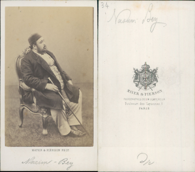 Mayer & Pierson, Paris, Nazim Bey CDV vintage albumen carte de visite ...