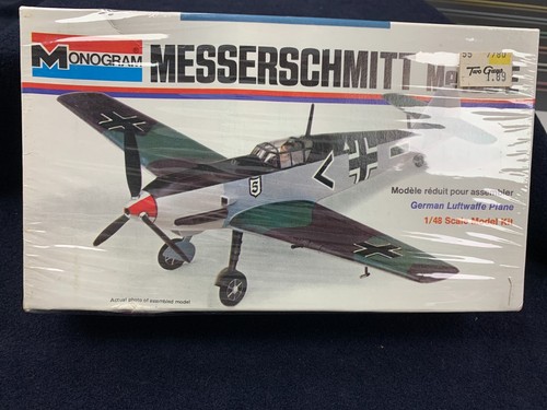 MONOGRAM 6800 MESSERSCHMITT Me109E 1:48 MODEL KIT MINT FACTORY SEALED ...