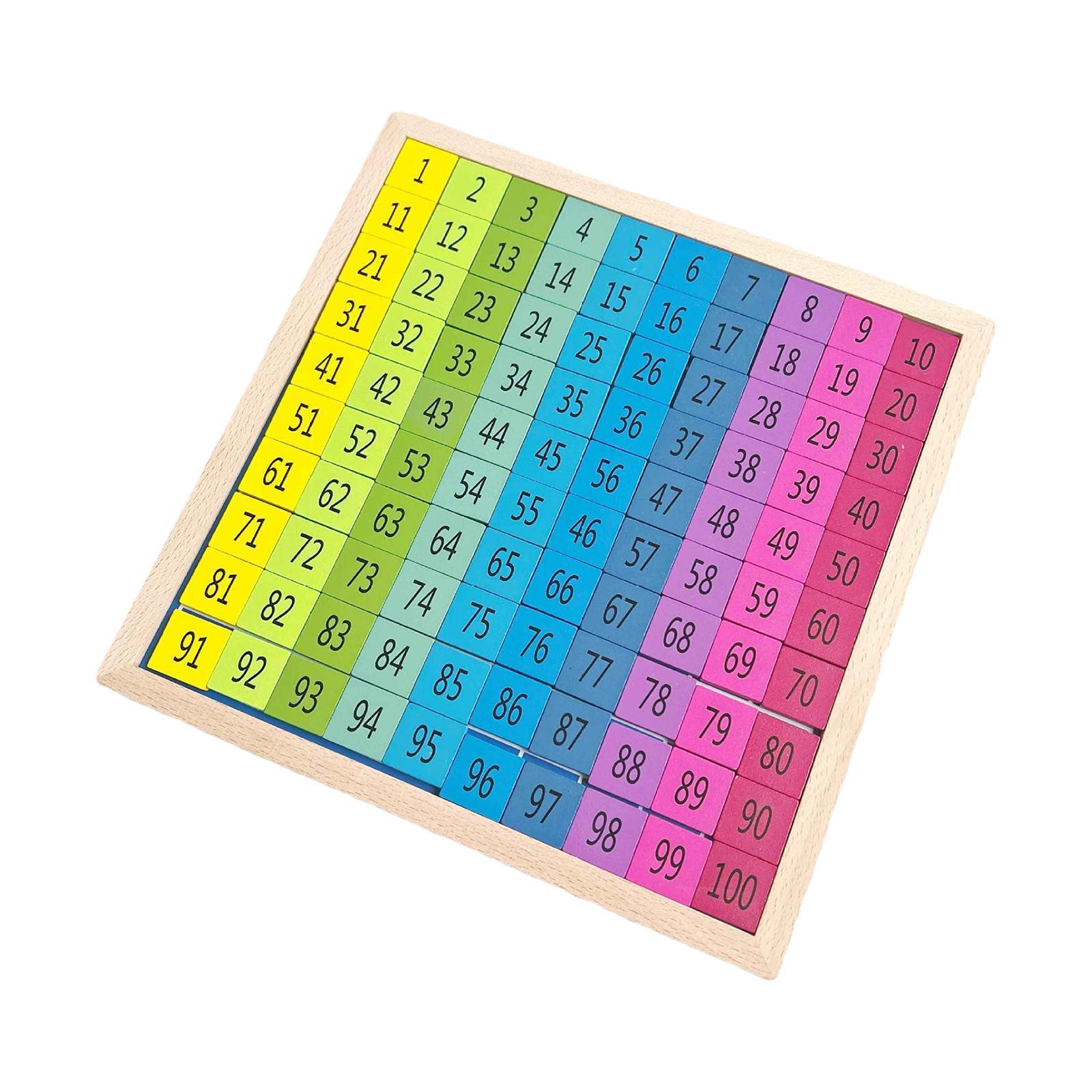 Montessori 1-100 Number Board Maths Games for Gift Children Teacher ...
