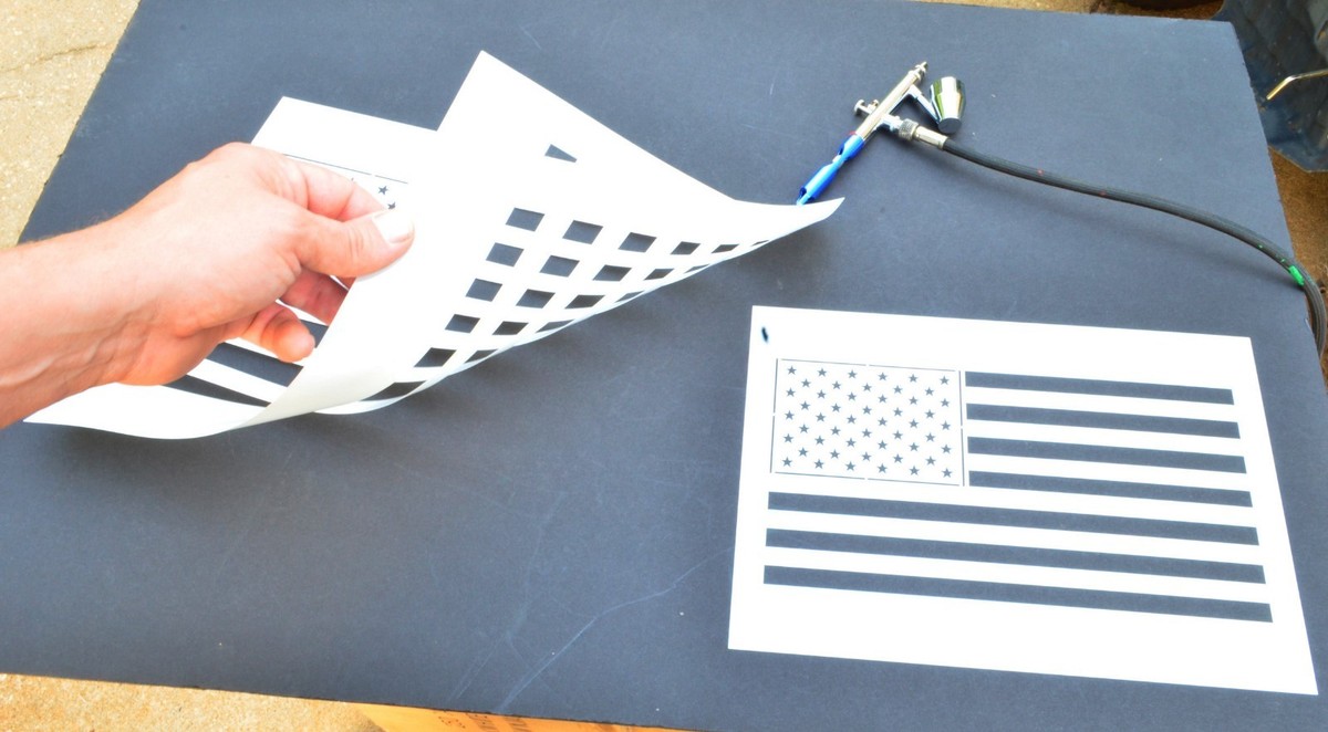 American Flag Stencil Spray Paint American Flag Stencil – Two Layers