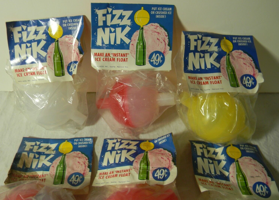 1961 ONE ASTRO FIZZ NIK SPACE SHIP SODA POP ICE CREAM FLOAT MINT IN ...