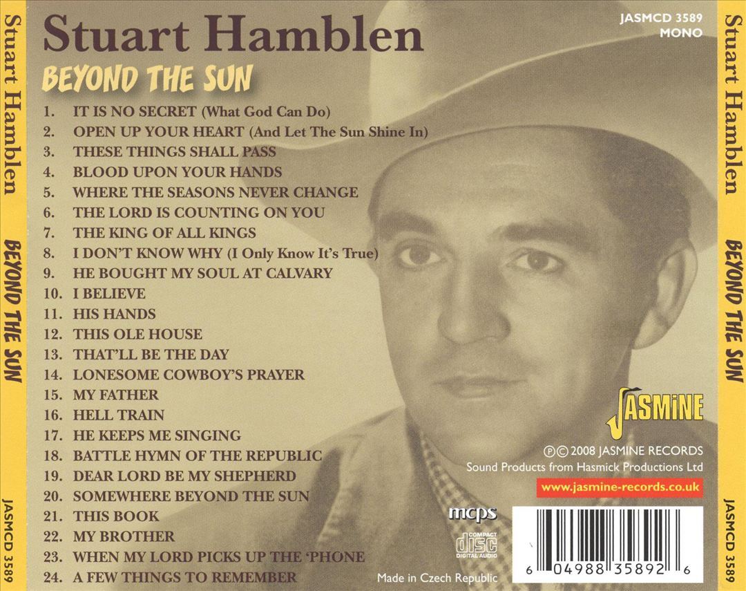 STUART HAMBLEN BEYOND THE SUN NEW CD 604988358926| eBay