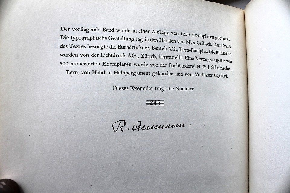 23383 Robert Ammann Die Handwriting the Artist EA Signed Autograph 1953 ...