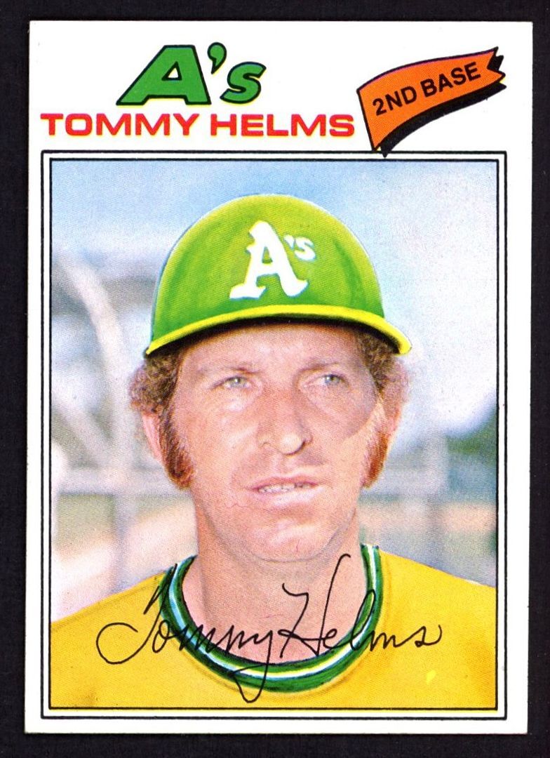 1977 Topps #402 Tommy Helms - Oakland Athletics - NM - ID104 | eBay