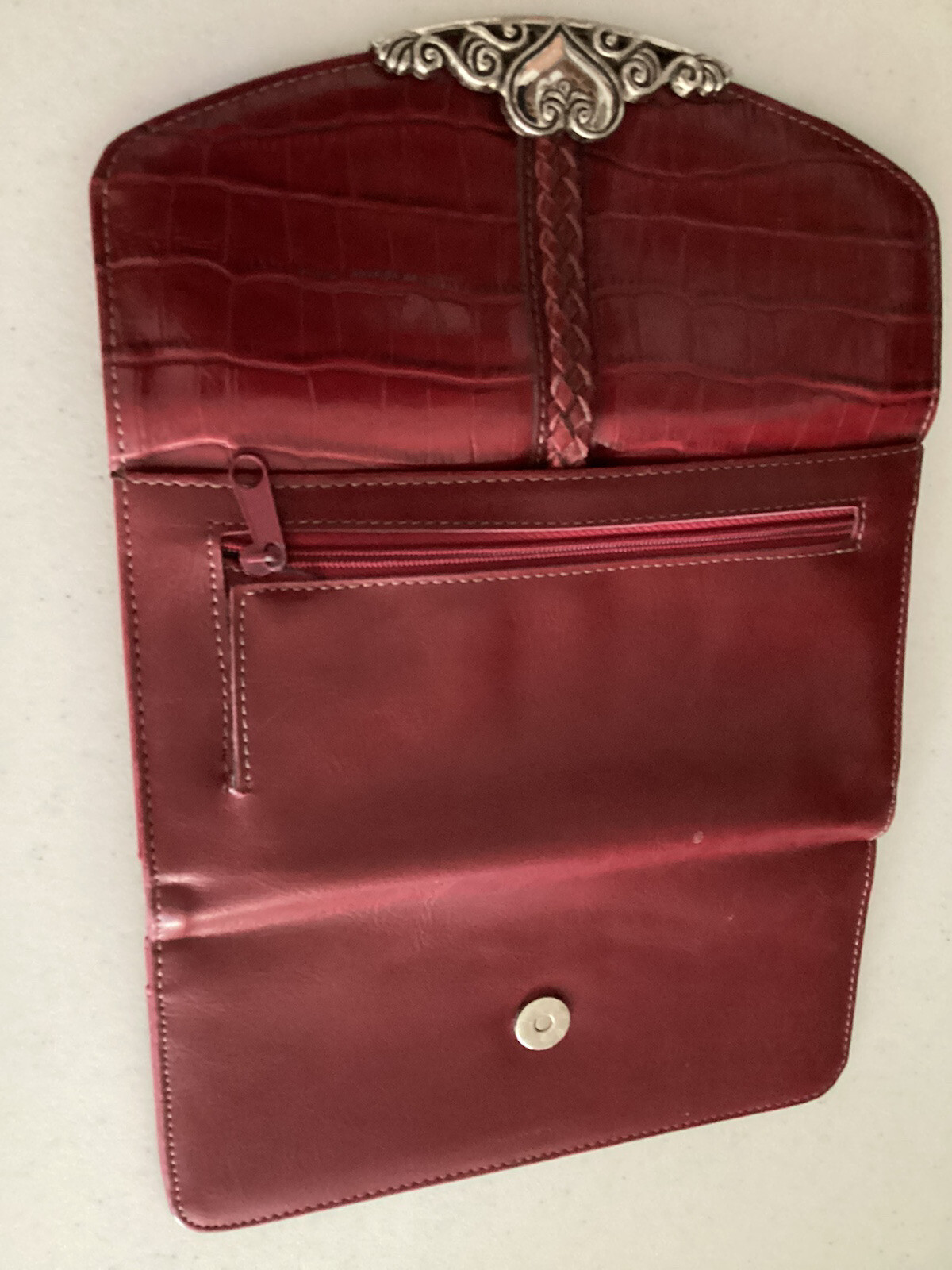 OKPTA 1519426 OK 0973628 Leather Wallet Magnet Closer Rich Brown/Black ...