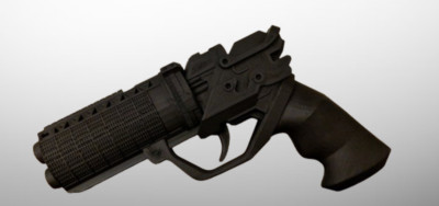 3D Printed Blade Runner 2049 Officer K’s Blaster - Replica - All Black ...