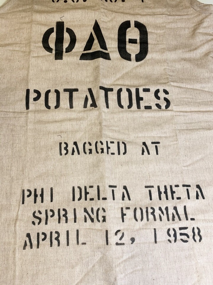 Phi Delta Theta Vintage Spring Formal 1958 Fraternity Potato Dress Top ...