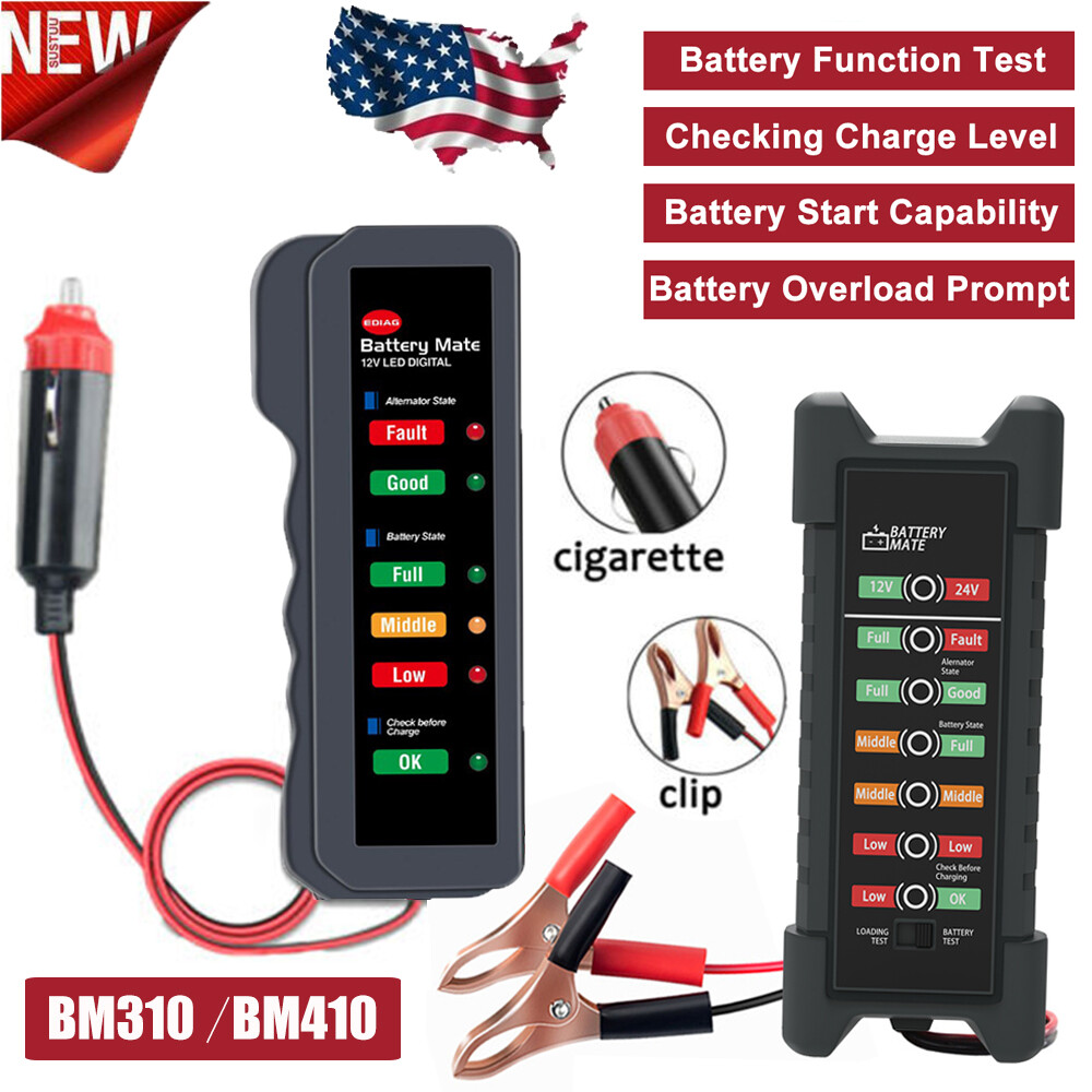 BM310/BM410 Car Battery Analyzer Alternator Diagnostic Battery Load ...