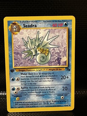 Pokemon. Seadra 42/62 Fossil Regular 1st Edition | eBay