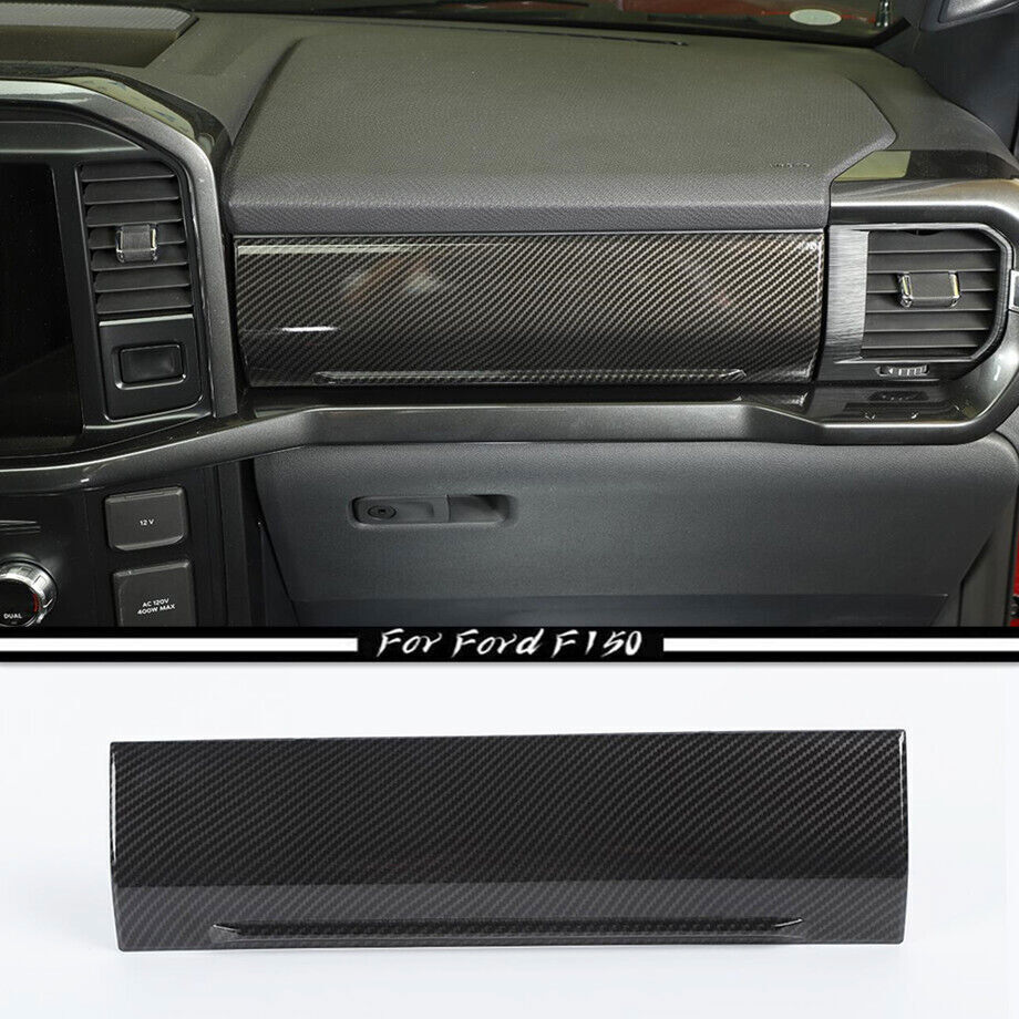 For 2021-2024 Ford F150 F-150 Carbon Fiber Co-pilot Front Storage Box ...