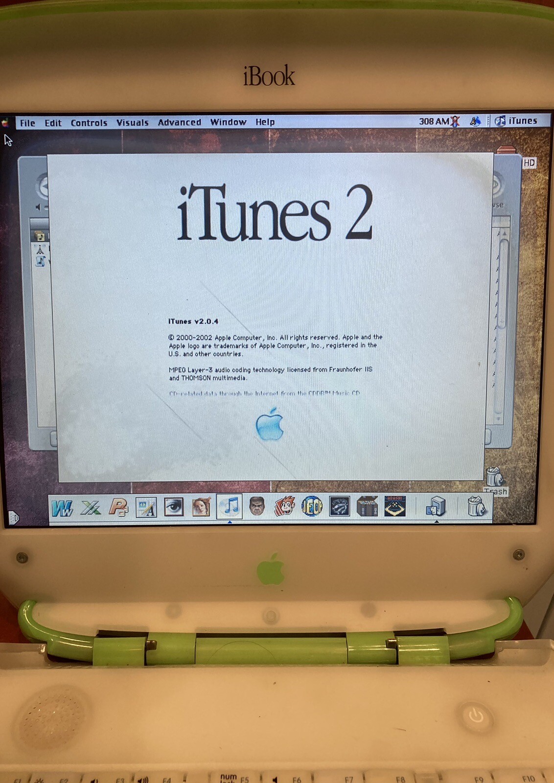 Vintage Apple iBook G3 Lime Clamshell 466 Firewire For Parts As-Is | eBay