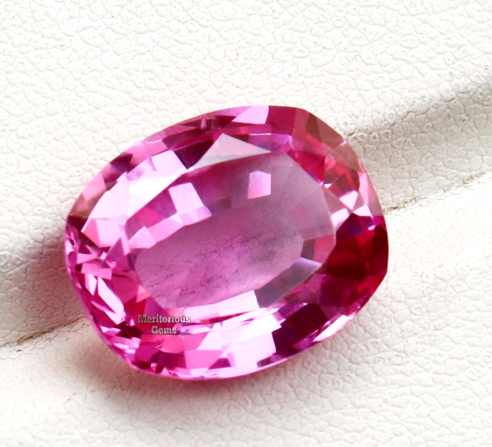 Natural Pink Spinal 15.30 CT Certified Loose Gemstone Oval Shape Hal ...