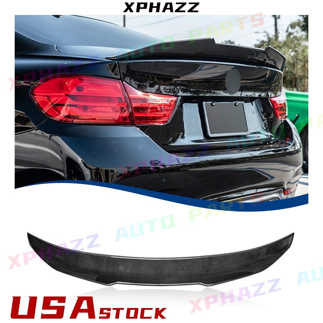 Real Carbon Fiber Spoiler For 14-20 BMW F32 Coupe 428i 430i 435i PSM ...