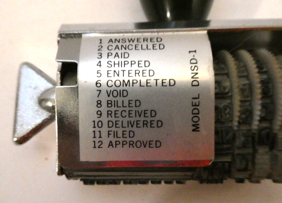 Vintage 2000 Plus 3 X 3 Business Dial-N-Stamp 1994-99 Model DNSD-1 ...