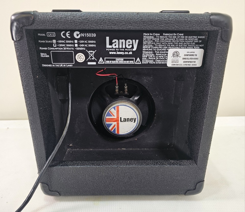 LANEY LX12 Solid-State Guitar Amp Practice Amplifier | eBay