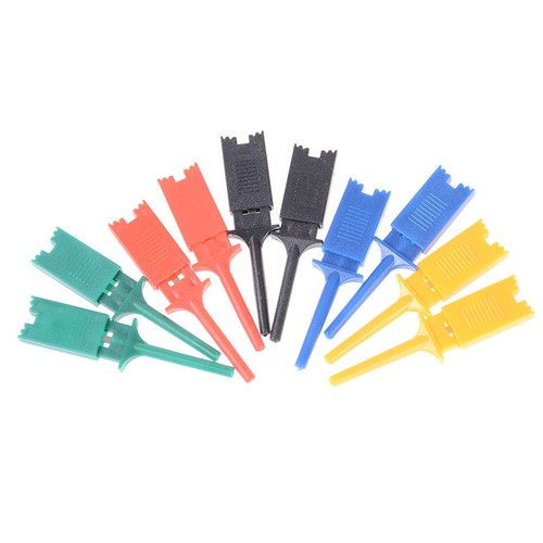 10Pcs Multimeter SMD IC SOIC Mini Test Clip Hook Grabbers Probe Jumper ...
