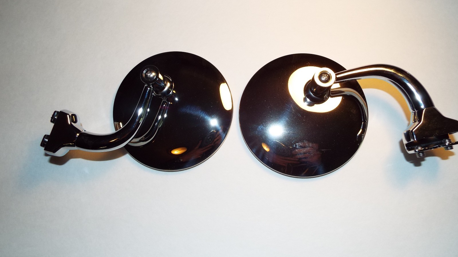 Pair 4" Curved Outside Door Peep Mirrors, HOT ROD, FORD CHEVY, DODGE ...