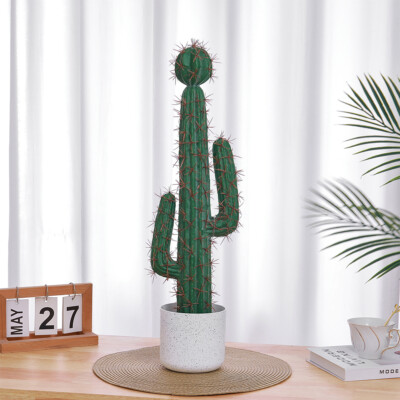 LARGE Artificial Faux Cactus Potted Plant Desert Topiary Tree ...