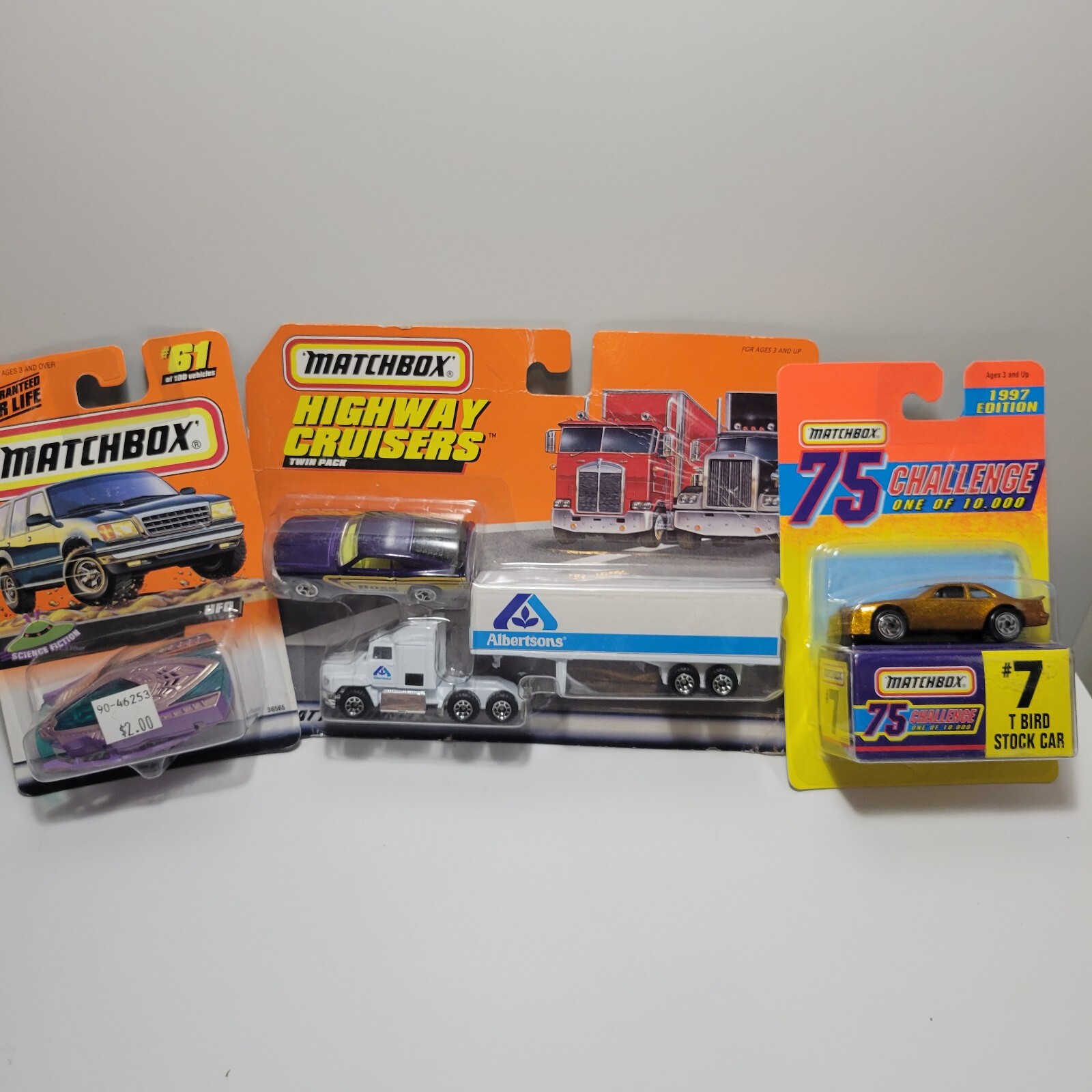 Matchbox Highway Cruisers w boss mustang & Albertson tractor trailer | eBay