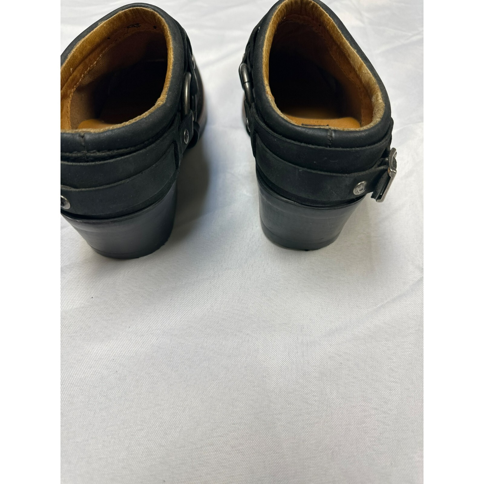 Harley-Davidson Women’s mule black slide boots size 5… - Gem